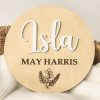 Birth Announcement Discs | Personalised With Baby Names