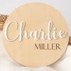 Birth Announcement Discs | Personalised With Baby Names