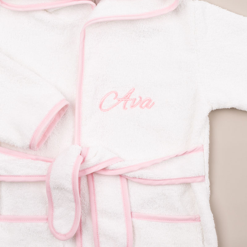 Personalised Bunny Hooded Baby Robe | One Little Day Australia