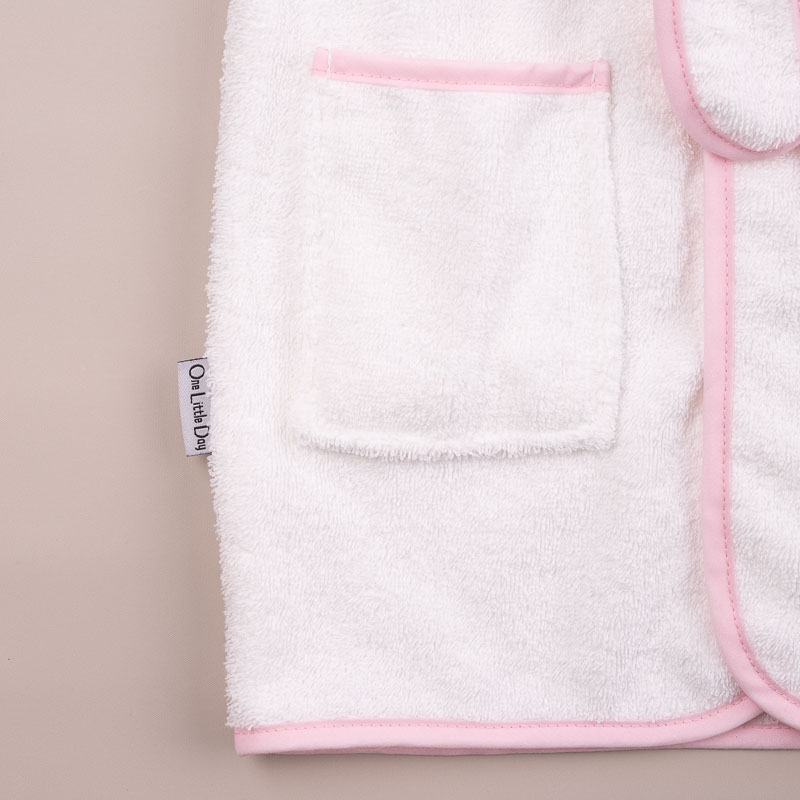 Personalised Bunny Hooded Baby Robe | One Little Day Australia