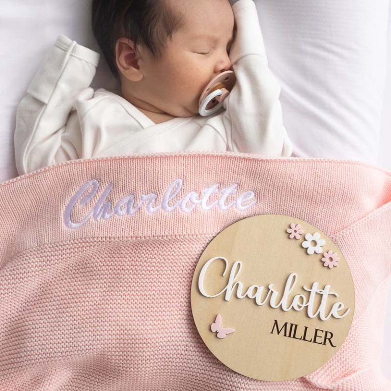 Birth Announcement Discs | Personalised With Baby Names